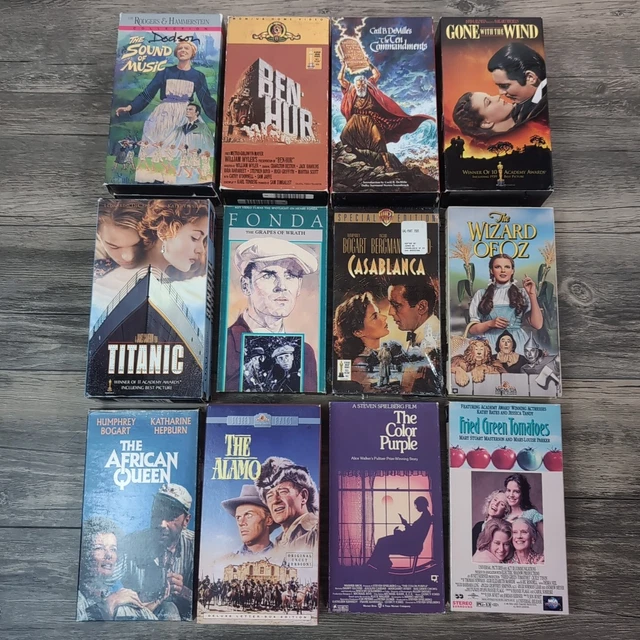 CLASSIC FILM VHS Lot Hollywood Award Winning Double VHS Cassettes ...