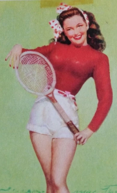 Ww2 Pinup Girl Vintage Card ~ Military £7 54 Picclick Uk