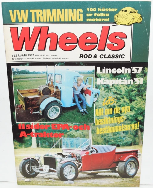 MAGAZINE MOTO VINTAGE février 1982 roues hot rod et voiture classique ...