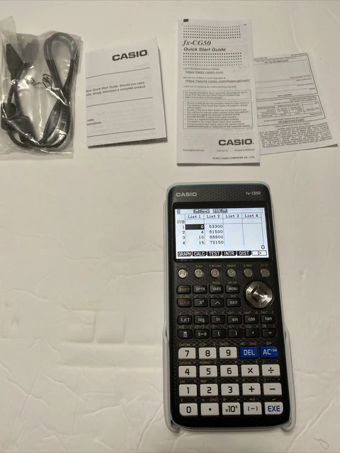 CASIO PRIZM FX-CG50 Graphing Calculator 3D Color Display Python $50.00 ...