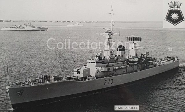 BRITISH ROYAL NAVY. HMS Apllo F70 Leander-class frigate Photograph 5 ...