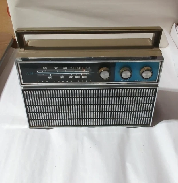 RARE VINTAGE SEARS Silvertone Model 6223 Ten Transistor Radio - Tested ...