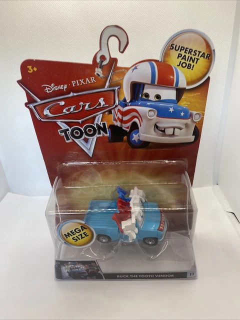 DISNEY PIXAR CARS Deluxe Buck The Tooth Vendor Diecast 1:55 Combine ...