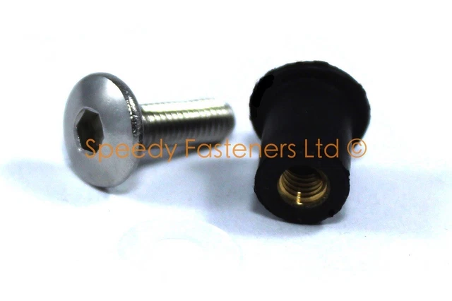 YAMAHA SCREEN WINDSCREEN Wellnuts Well Nuts 90179-05523-00 Bolts Screws ...