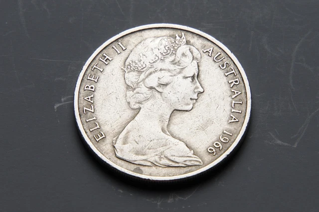 1966 AUSTRALIAN 20 Cent Coin - Wavy Baseline (Very Rare) $325.00 ...