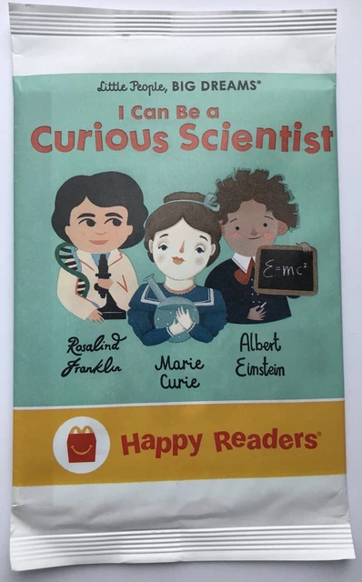 MCDONALD'S HAPPY READERS Little People Big Dreams I can be a Curious ...