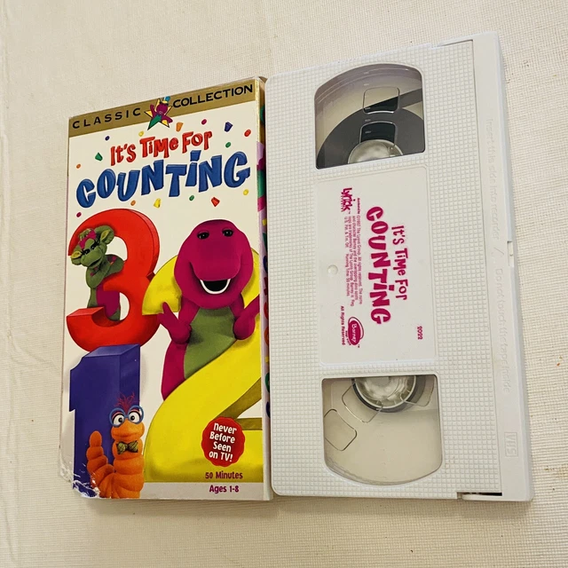 BARNEY - IT’S Time For Counting - CLASSIC COLLECTION VHS Tape Vintage ...