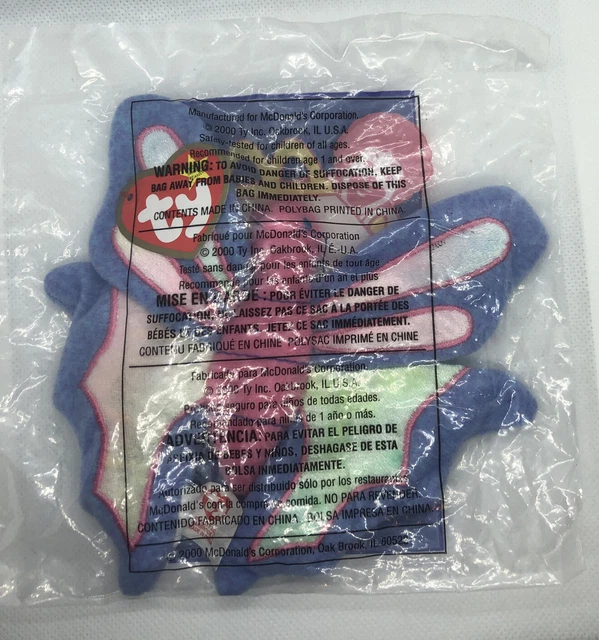 2000 MCDONALDS HAPPY Meal TY Flitter The Butterfly Beanie Baby Plush ...