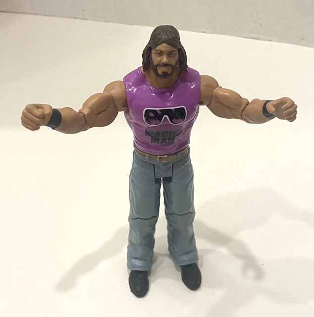 MACHO MAN RANDY Savage Wrestling Figure Hall Fame Mattel Tough Talkers ...