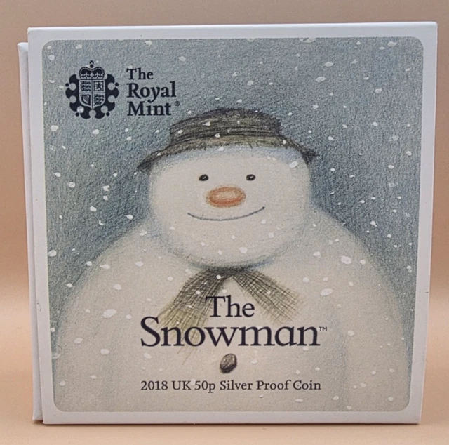 THE SNOWMAN 50P Silver proof coin + COA £60.00 - PicClick UK
