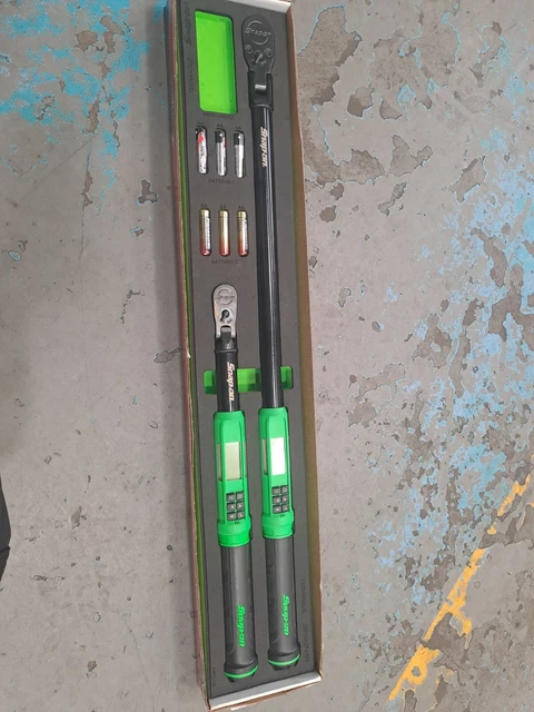 SNAP ON TECHANGLE Digital Torque Wrench With Foam ATECHFSET01G Green ...