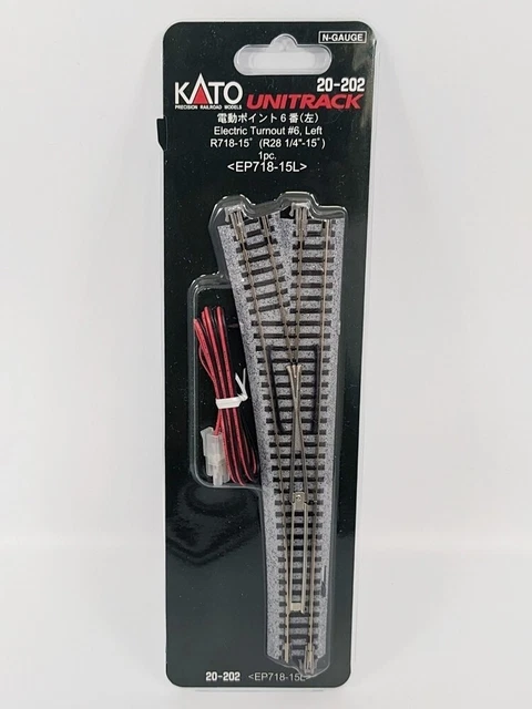 Kato N Scale Sd70ace Kato N Scale #4 Left-Hand Electric Turnout Switch ...