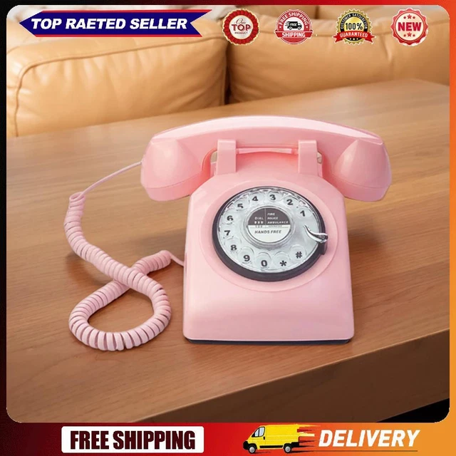 #B ROTARY DIAL Phones 1960s Vintage Corded Phones Retro Old Telephone ...