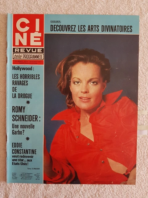 CINE REVUE N°8 1977 Romy Schneider Ryan O'neal Crazy Horse Bowie Jeffrey Hunter EUR 4,00 ...