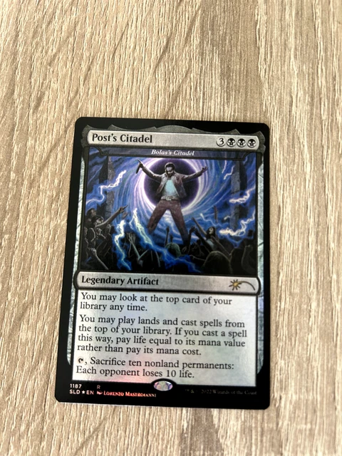 FEUILLE DE CITADELLE de Bolas's Citadel Post MTG Magic the ...