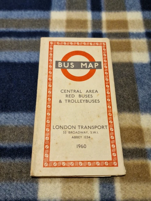 LONDON BUSES NETWORK Map and List of Routes (1960) £2.50 - PicClick UK