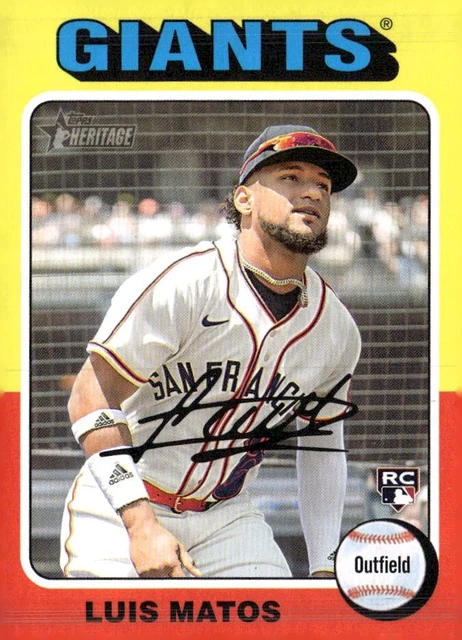 2024 TOPPS HERITAGE MINI IMAGE VARIATION SP #101 Luis Matos, San ...