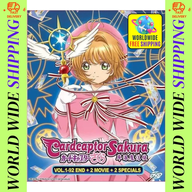 CARDCAPTOR SAKURA COMPLETE TV Series Anime DVD (Vol. 1-92 + 2 Movie + 2 ...