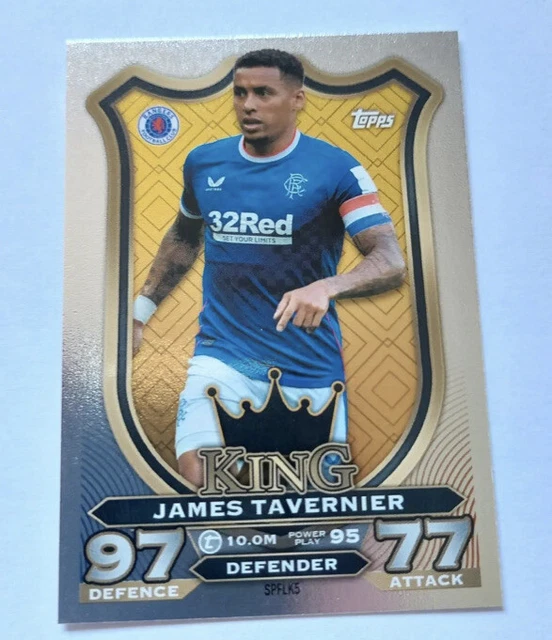 MATCH ATTAX SPFL 2022/23 #SPFLK5 James Tavernier King Shield Card ...