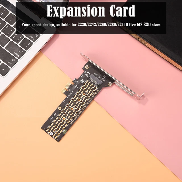 T0# EM2-5106 SSD M.2 to PCI-E 1x Riser Card for M-Key NVME/B-Key SATA ...