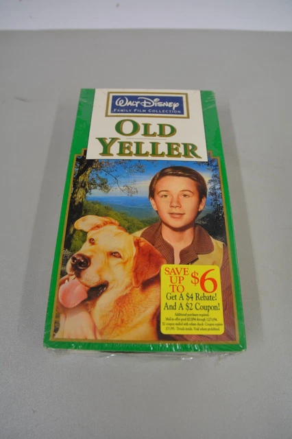VINTAGE “OLD YELLER” (VHS, Walt Disney Studio Film Collection) New ...