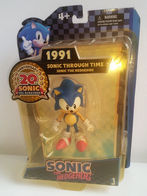 SONIC THE HEDGEHOG 20th Anniversary 1991 Sonic Through Time Figure ...