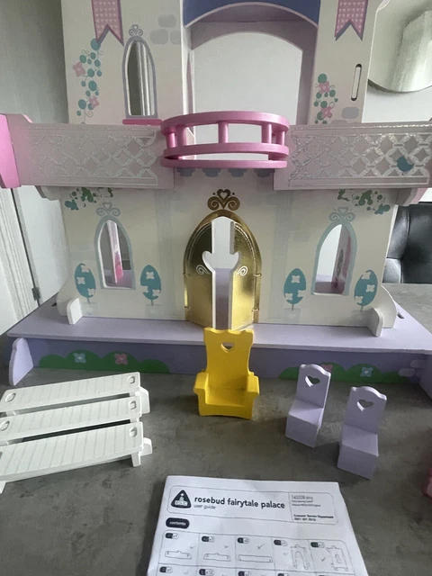 EARLY LEARNING CENTRE Rosebud Fairy Palace ELC Vintage Wooden Castle £ ...
