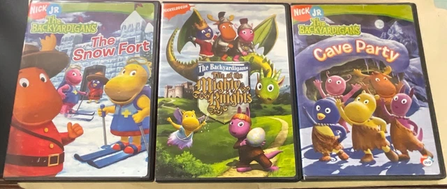 3 THE BACKYARDIGANS DVD lot: Cave Party - Snow Fort - Tale of the ...