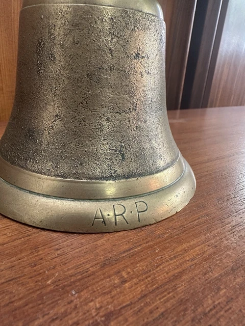 WW2 ARP WARDEN Hand Bell G&J 1939 Gillett & Johnston Brass Air Raid ...