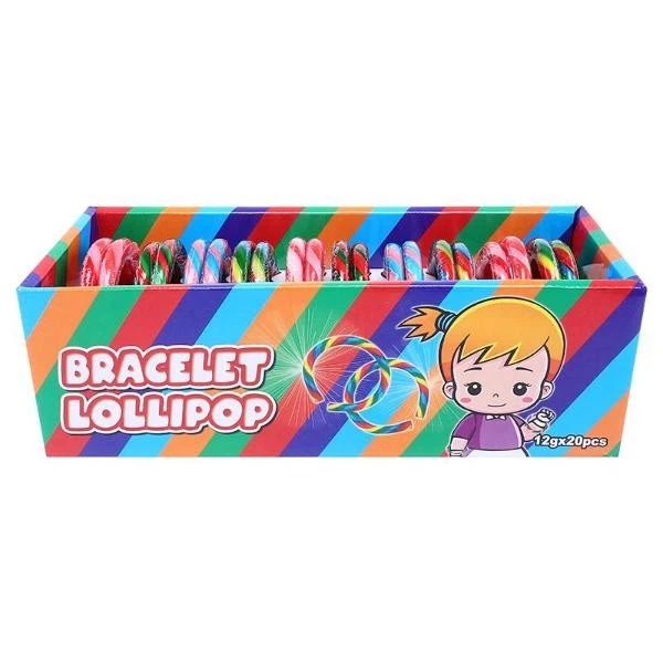 BULK BOX 20PCS Bracelet Lollipops Candy Bracelets Assorted Fruit ...