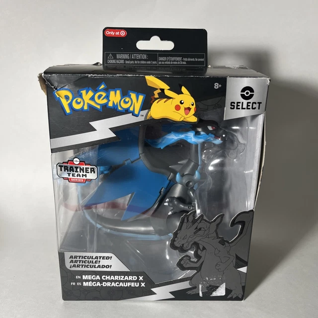 POKEMON SELECT MEGA Charizard X 6" Action Figure EXCLUSIVE Trainer Team ...