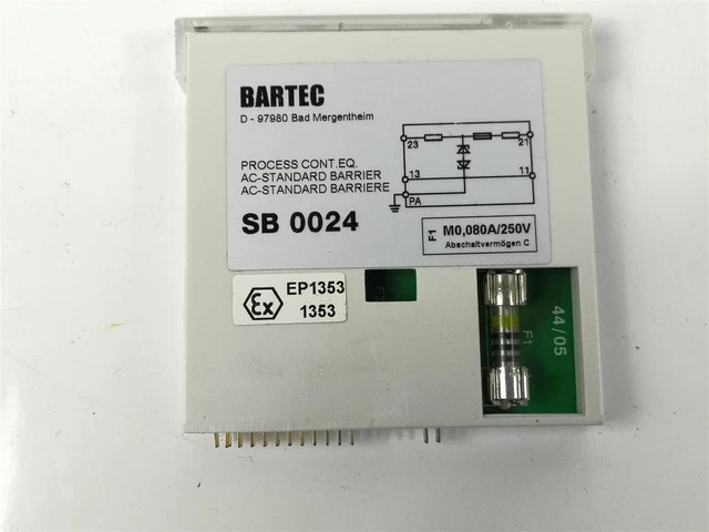 BARTEC SB 0024 17-1834-6000/0024 Zenerbarrieren EUR 299,50 - PicClick FR