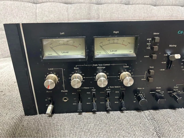 SANSUI CA-3000 PREAMPLIFIER Control Amplifier Junk Power confirmation ...