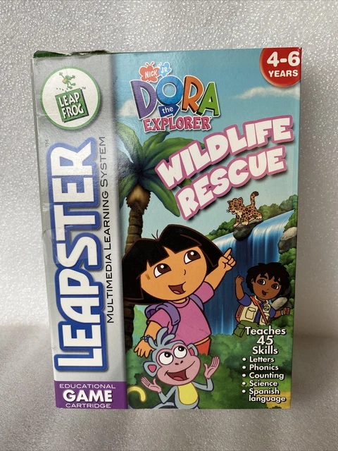 DORA THE EXPLORER Wildlife Rescue - Leap Frog Leapster Game - New ...
