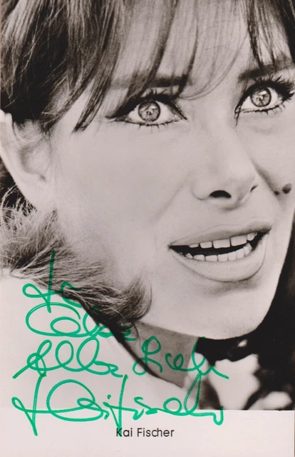 CARTOLINA FIRMATA ORIGINALE autografa Kai Fischer anni 70 EUR 9,90 ...