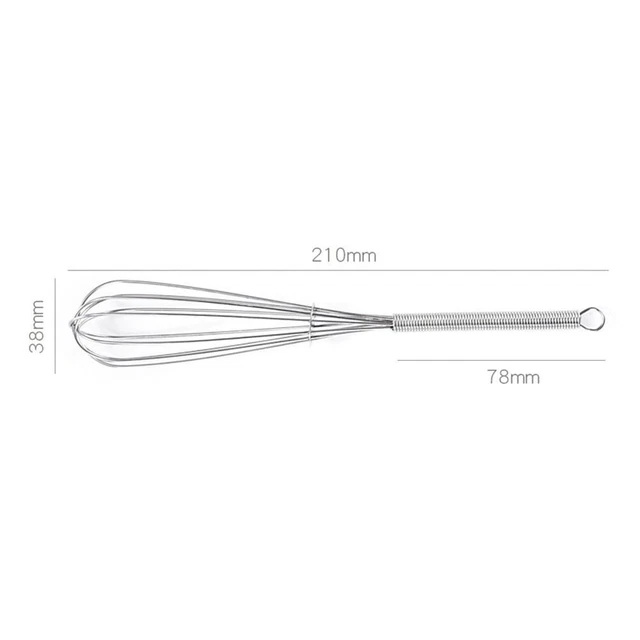 ROTARY STIRRING ROD Stainless Steel Agitator Practical Egg Beater ...