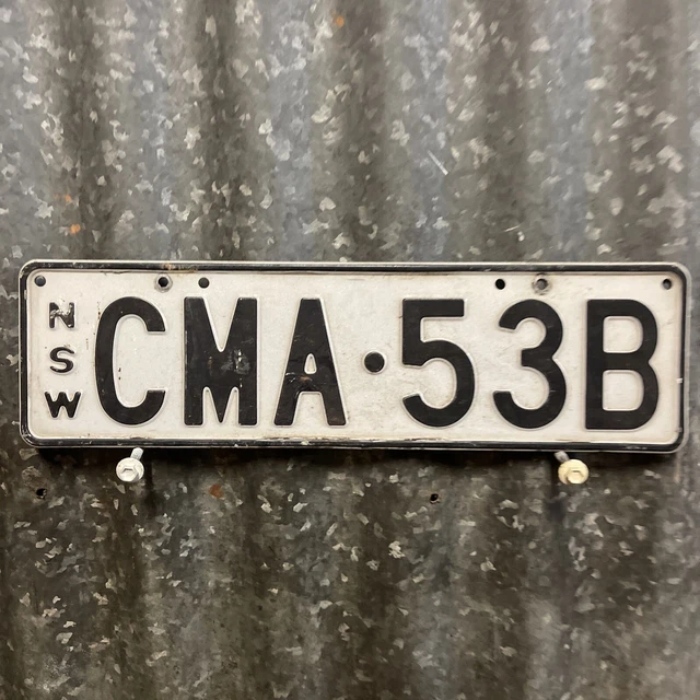 NSW VINTAGE Australian Collector’s Car Number Plate Sign $27.90 ...