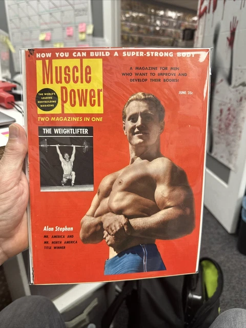 MUSCLE POWER BODYBUILDING fitness magazine ALAN STEPHAN 6-53 (Fine-, 5. ...