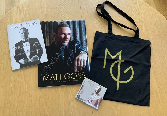 MATT GOSS OFFICIAL Tour Progamme 2023, Signed 2023/2024 Calender, CD ...