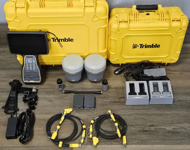 TRIMBLE R12 R12I GPS GNSS Beidou Galileo RTK Base Rover Kit w/ TSC7 ...