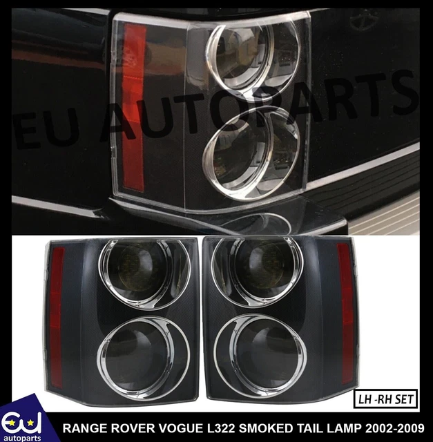 FOR LAND RANGE Rover Vogue L322 Smoked Right & Left Rear Tail Light ...
