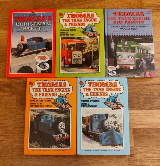 BOOK - THOMAS The Tank Engine Bundle Of X5 Vintage Ladybird Hardbacks £ ...