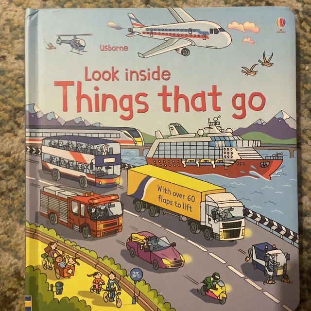 LOOK INSIDE THINGS That Go (Usborne Look Inside) By Rob Lloyd Jones ...