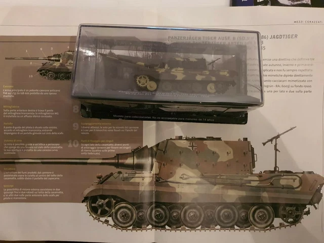 PANZER JAGER TIGER Ausf. B (Sd.kfz. 186) Modellino De Agostini EUR 15 ...