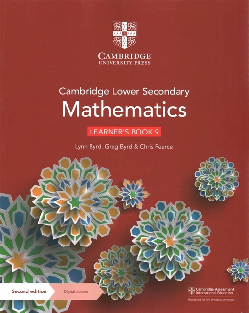 CAMBRIDGE LOWER SECONDARY Mathematics Learner's Book 9 with Digital Access (1 £28.39 - PicClick UK