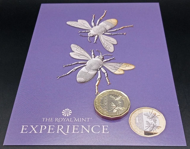 6 X ROYAL Mint 2025 Bees £1 One Pound Coin- Brilliant Uncirculated ...