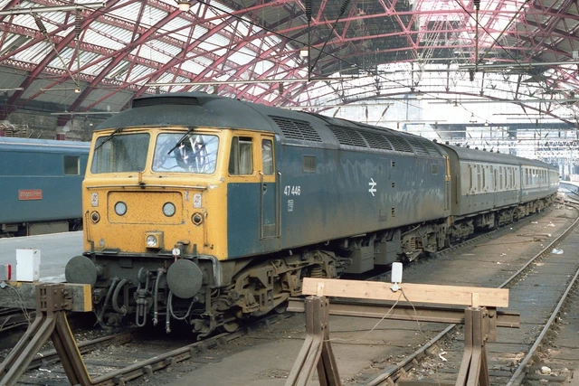 BRITISH RAIL CLASS 47 47446 Liverpool Lime Street 29/05/85 Rail Photo £ ...