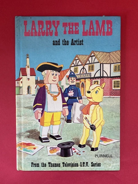 LARRY THE LAMB And The Artist Hardback Book Vintage 1973 Itv Television ...