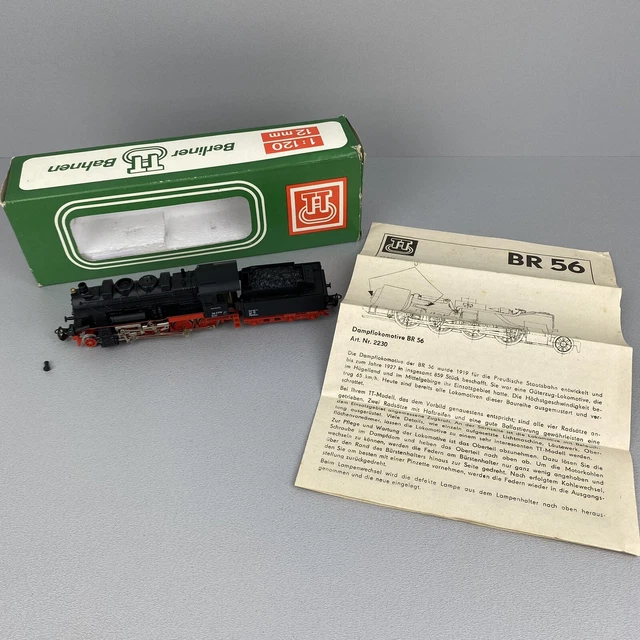 MODELLBAHN BR 56 - Lok Dampflok Tender Modelleisenbahn Berliner TT ...