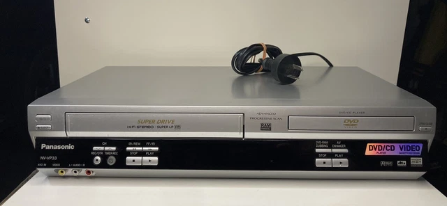 PANASONIC NV-VP33GL DVD/VHS VCR Combo dvd to vhs copy tested working ...